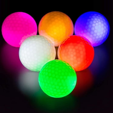 Crestgolf Indoor Lighted Night Golf Balls, Glow in the Dark, Long ...
