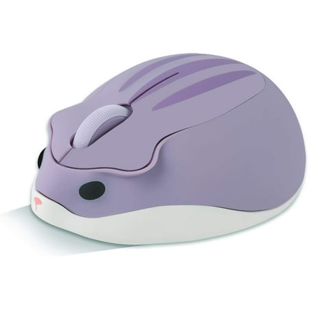 Wireless Mouse Cute Hamster Shaped Computer Mouse 1200DPI Less Noise ...