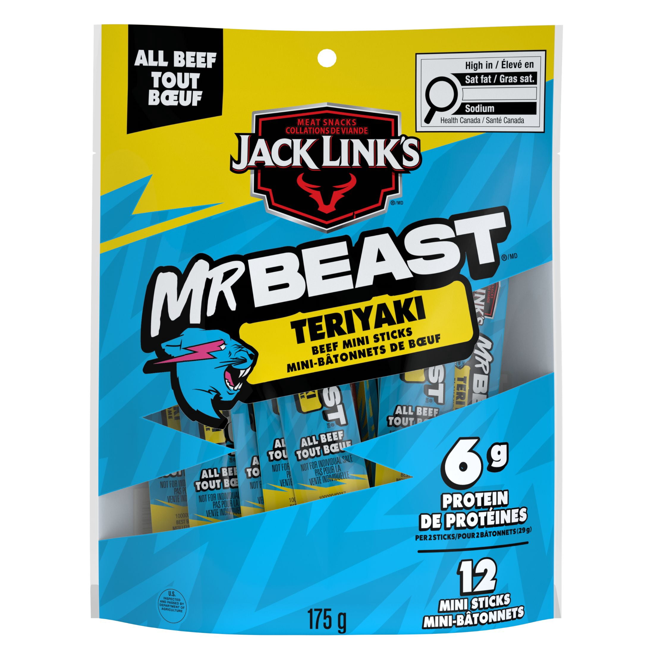 Jack Link's Mr. Beast Teriyaki Mini Stick - Walmart.ca
