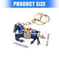 2026 Chinese Zodiacal Horse Keychain Bedazzled Rhinestones Artistic ...