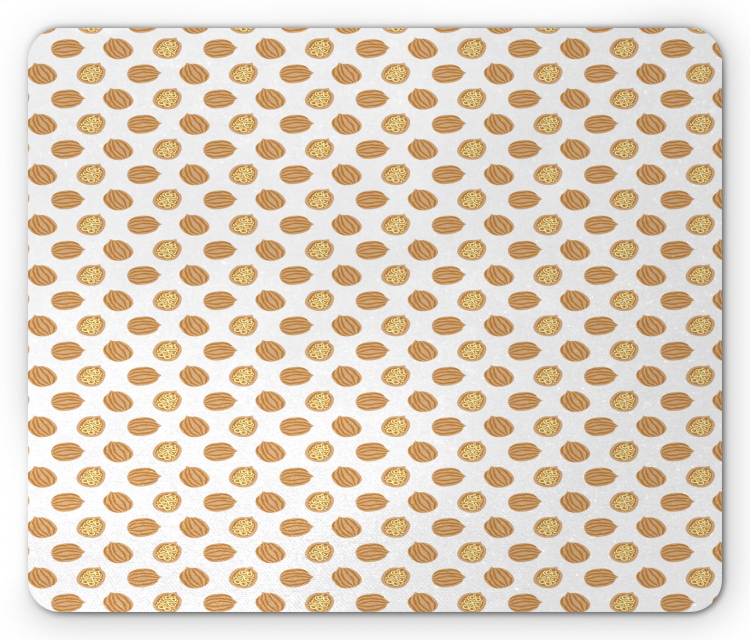 Walnut Mouse Pad, Hand Drawn Abstract Design Repeating Pattern of Nuts ...