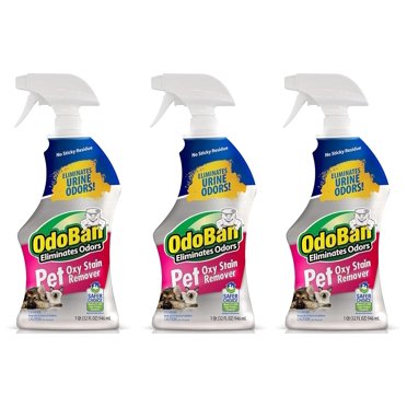 OdoBan Pet Oxy Stain Remover Spray Bottle, No Rinse Neutral pH Hard ...