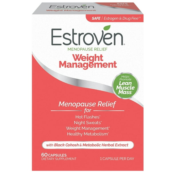 Suplemento Estroven para controlar el peso y aliviar la menopausia, 60 ...