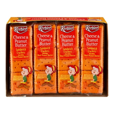 Keebler Cheese & Peanut Butter Sandwich Crackers - 8 CT - Walmart.com