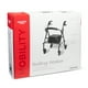 Equate Rolling Walker for Seniors, Rollator with Seat and Wheels, Black ...