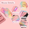 KUIYN M3 Ultralight Honeycomb Shell Wired Optical Gaming Mouse,RGB ...