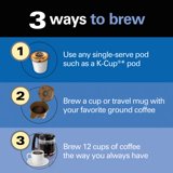 Hamilton Beach FlexBrew Trio Coffee Maker, Single-Serve, Black & Silver ...