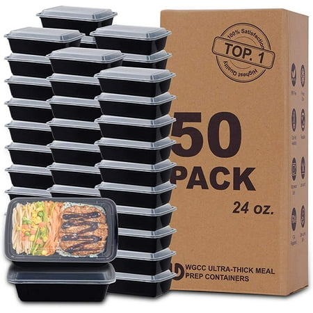 ALmi Meal Prep Containers, 50 Pack Extra-thick Food Storage Containers ...