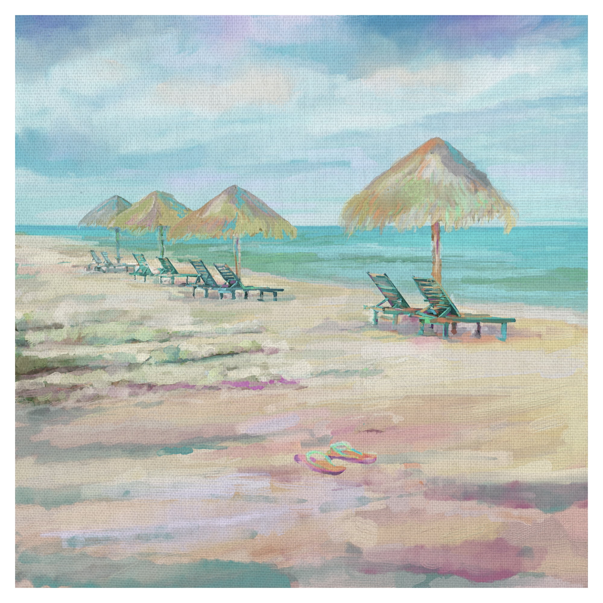 Masterpiece Art Gallery Beach Happy Light by Studio Arts Canvas Art ...