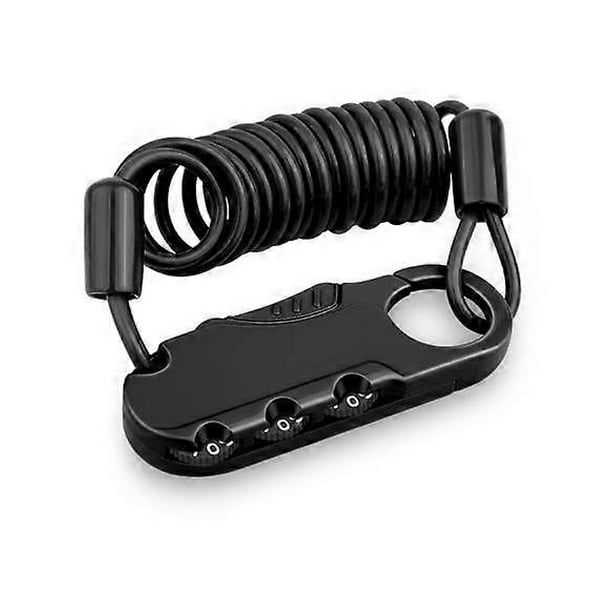 Candado para casco de bicicleta, candado universal con cable para casco, candado con contraseña ...