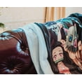 Demon Slayer Main Characters Flannel Blanket - Ultra-Soft Anime Throw ...