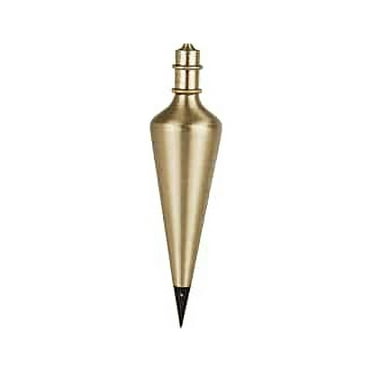 Swanson Tool Co 8-Ounce Brass Plumb Bob with 20’ String Line and Hook ...