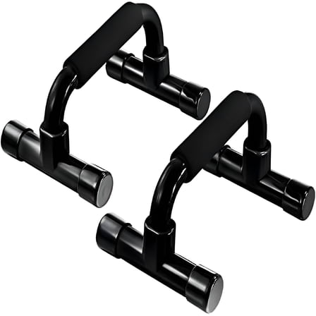 Rocket Fitness Push-Up Stands with Attached Resistance Bands, Steel ...