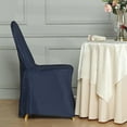 BalsaCircle 10 Navy Blue Solid Polyester Banquet Chair Covers ...