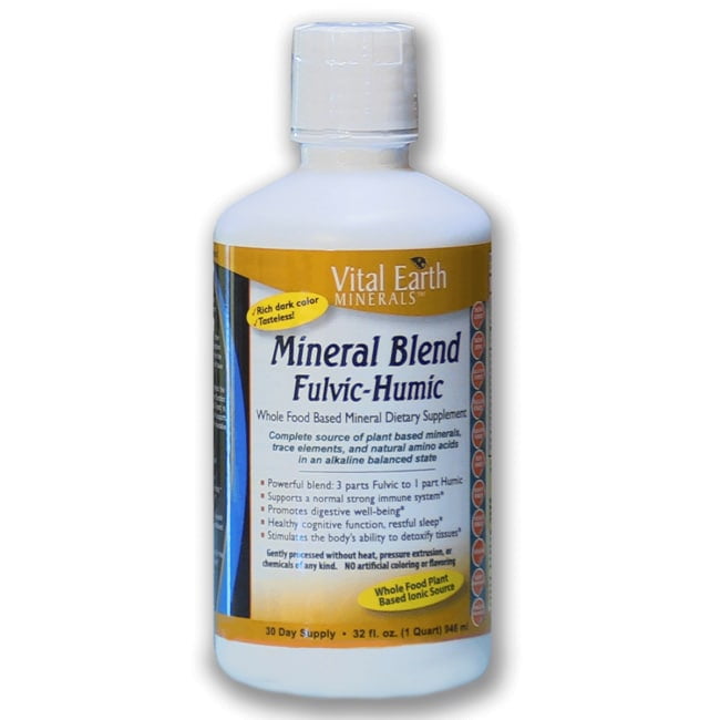 Mineral Blend Fulvic-Humic, 32 fl oz (946 ml), Vital Earth Minerals - Walmart.com