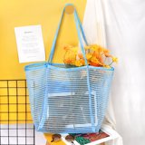 Livhil Large Summer Mesh Tote Bag, Foldable, Waterproof, Sandproof for ...