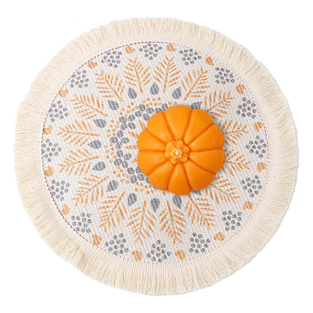 Tohuu Neutral Place Mat for Dining Table Boho Round Placemats for ...