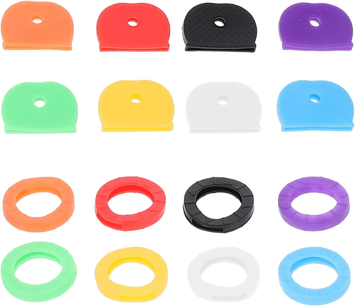 Door Key Cap Tags 64Pcs Key Caps Covers Tags Set Rubber Key Identifier ...