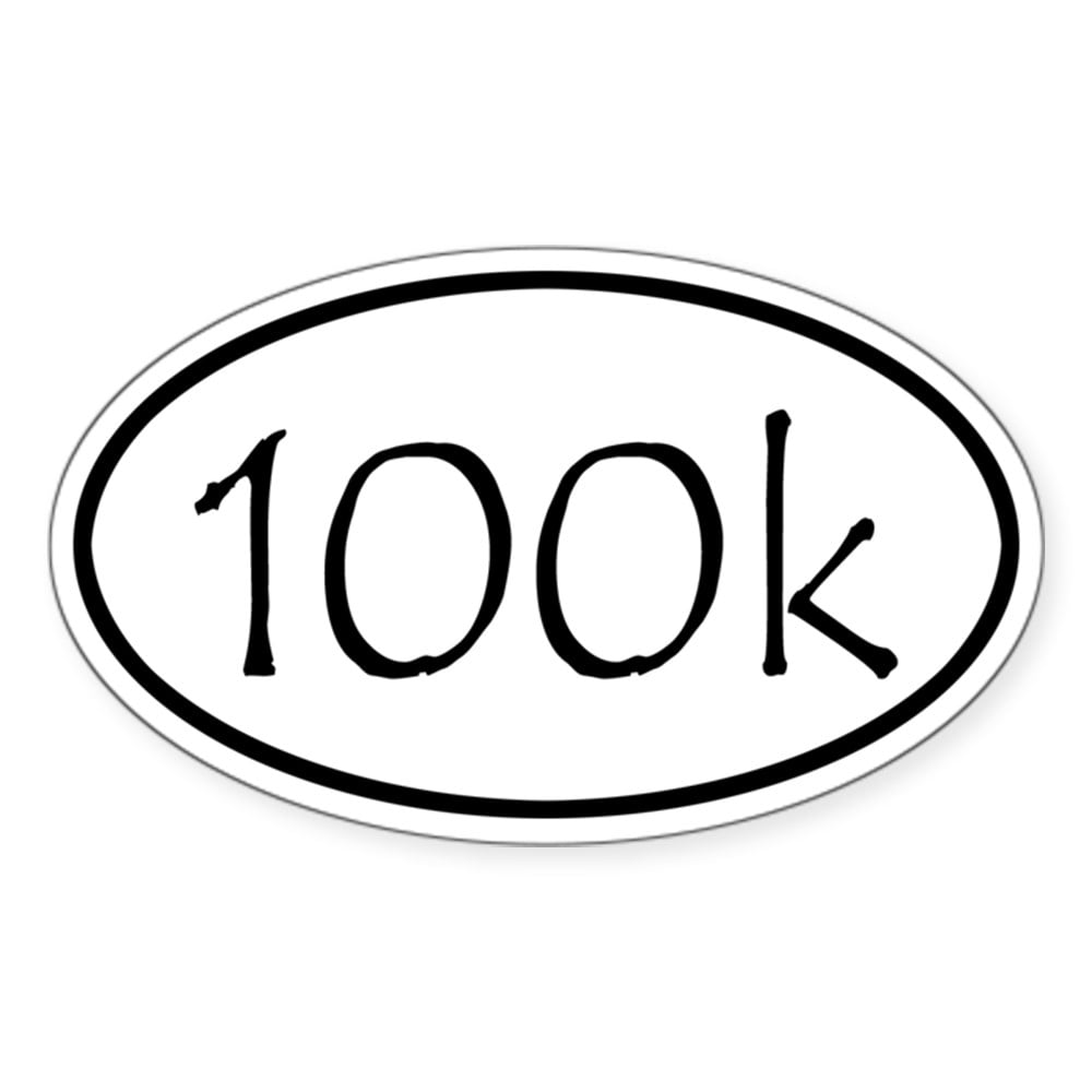 CafePress - Ultra Marathon Distance 100 Kilometers - Sticker (Oval ...