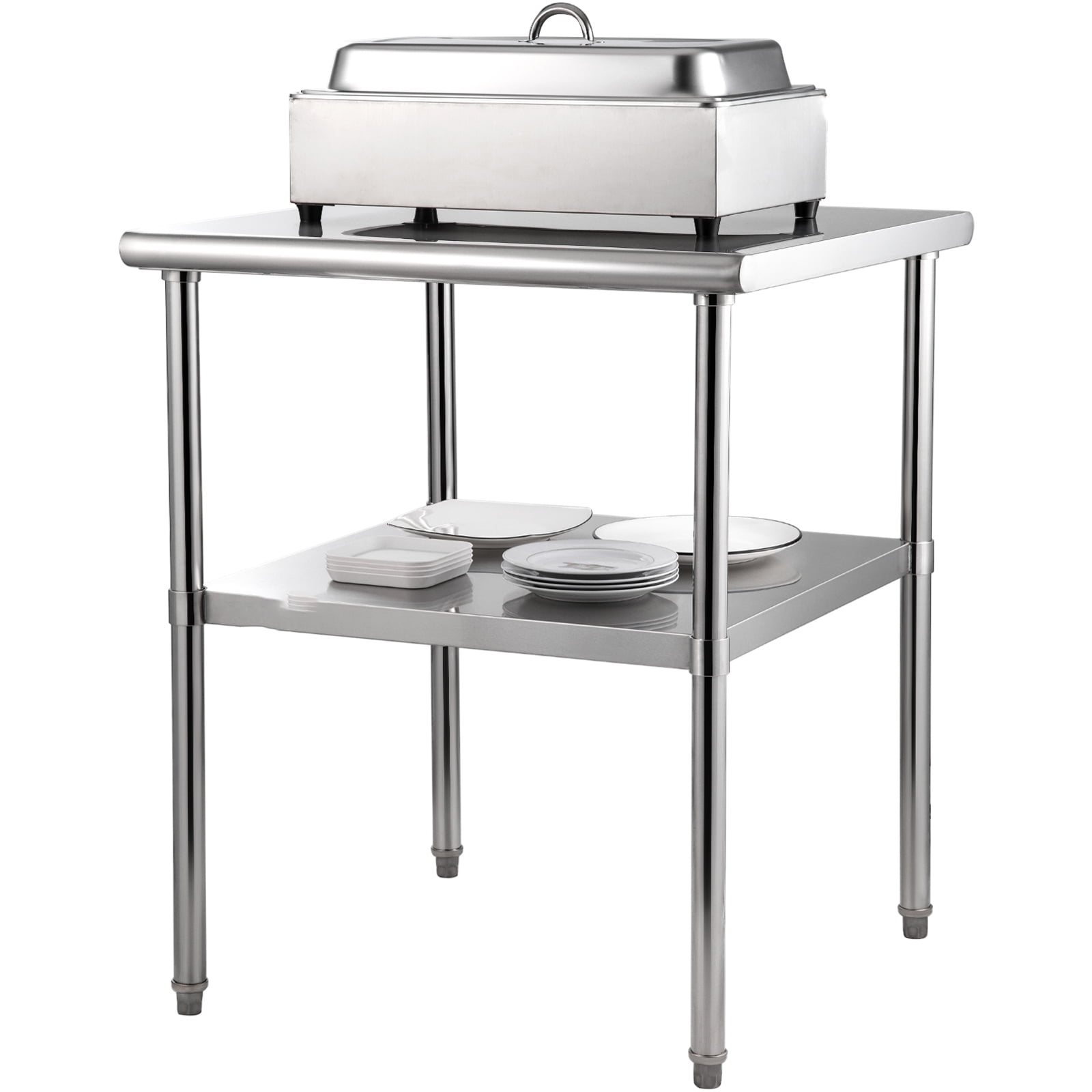 BENTISM Stainless Steel Work Prep Table Commercial Food Prep Table ...