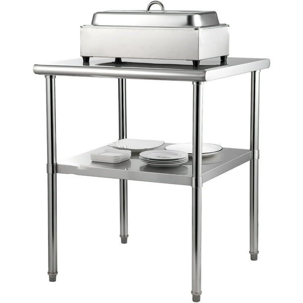 BENTISM Stainless Steel Work Prep Table Commercial Food Prep Table ...