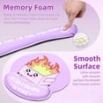 4 Pcs Dumpster Mouse Pad Kit, Purple Cute Ergonomic Wrist Rest for ...