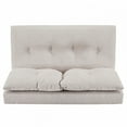 Triple Tree Foldable Floor Sleeper Sofa, Modern Fabric Upholstered ...