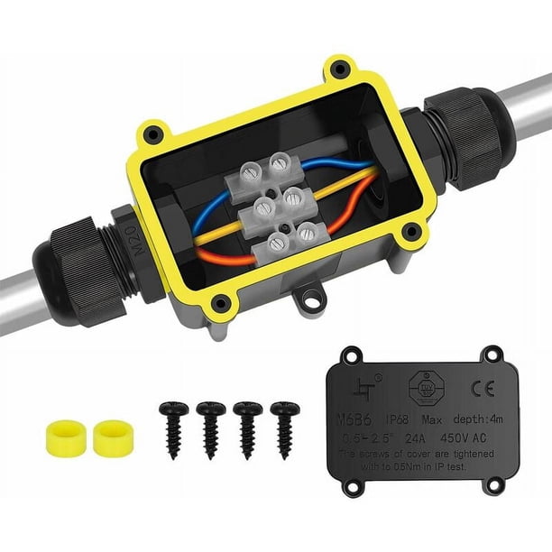 Caja de conexiones al aire libre IP68 Conector de cable eléctrico ...