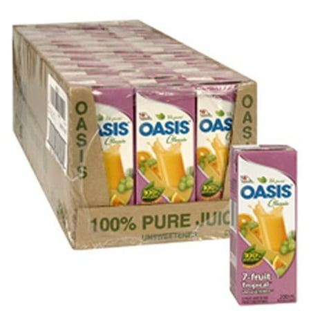 Oasis Tropical Fruit Juice, 7 Tetra | 200ML/Unit, 30 Units/Case ...