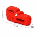 Durable Rubber Alligator Dog Chew Toy Slow Feeder Teeth Cleaning ...