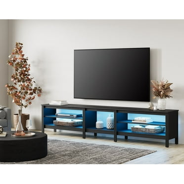 TV Stand for 100 inch TV Entertainment Center Wood TV Console Table for ...