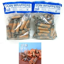 Coin-Tainer Preformed Tubular Coin Wrappers, Dimes, $5, 1000 Wrappers ...