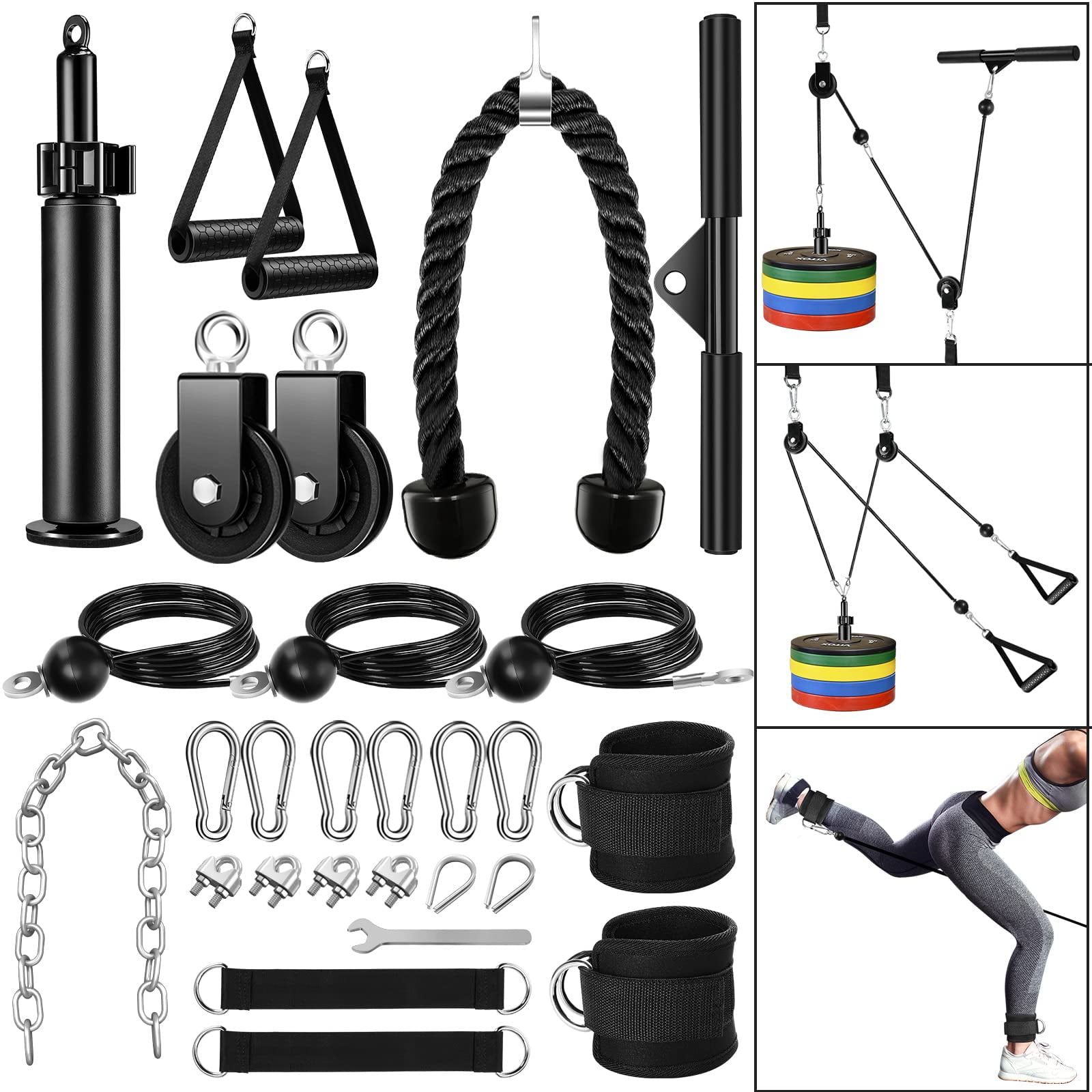 Riiai Weight Cable Pulley System: LAT Pull Down with Nepal | Ubuy
