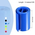 Uxcell 60mm Flat 10ft Blue Heat Shrink Tube Wraps Battery Wrap for Big ...
