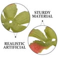 SEWACC 100 Pcs Green Artificial Flower Fabric Sepals Lightweight ...