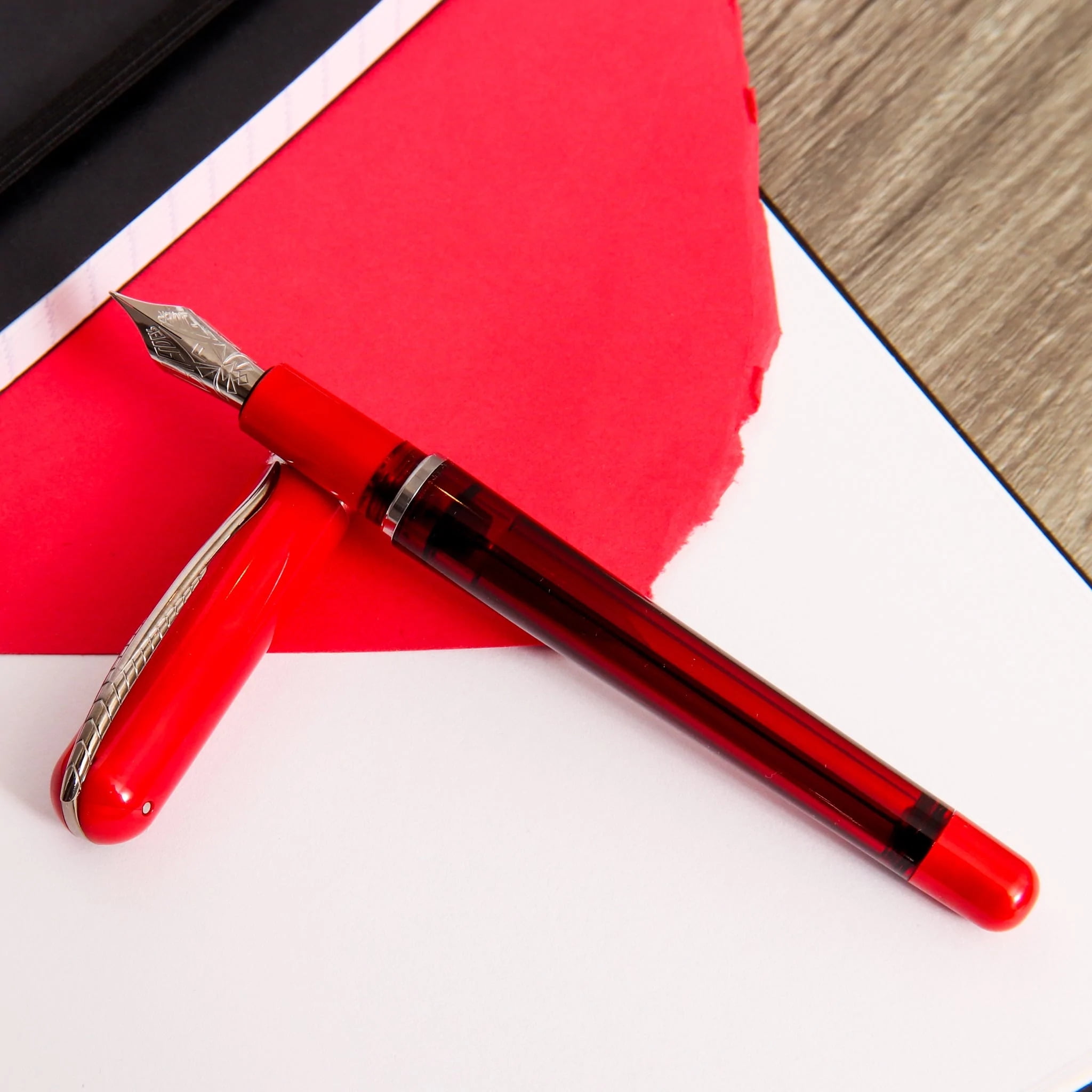 Pineider Avatar Twin Tank Touchdown Devil Red Fountain Pen - Walmart.com