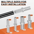 2 Pack 304 Stainless Steel Hose Barb to Adapter, 3/4" x 1/2" W/ 4Pcs ...