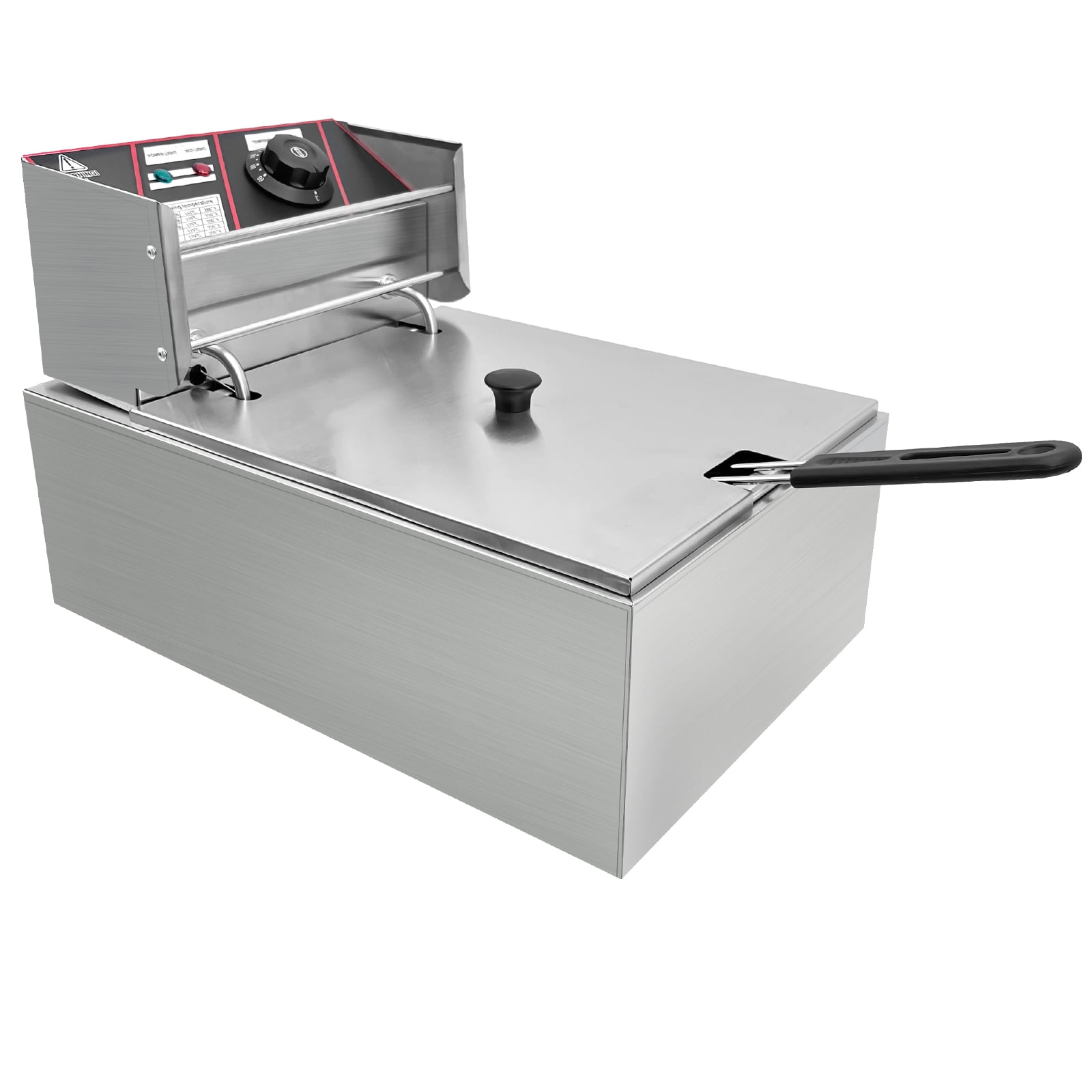 Jacgood Electric Countertop Deep Fryer 6L Dual Tank 2500W Commercial ...