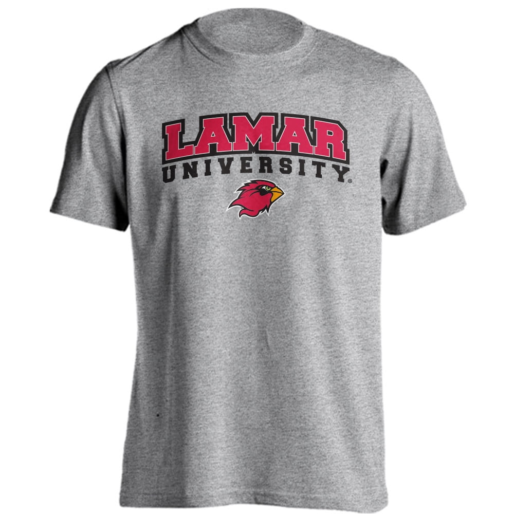 Lamar University Cardinals Classic Arch with Mascot Short Sleeve T ...