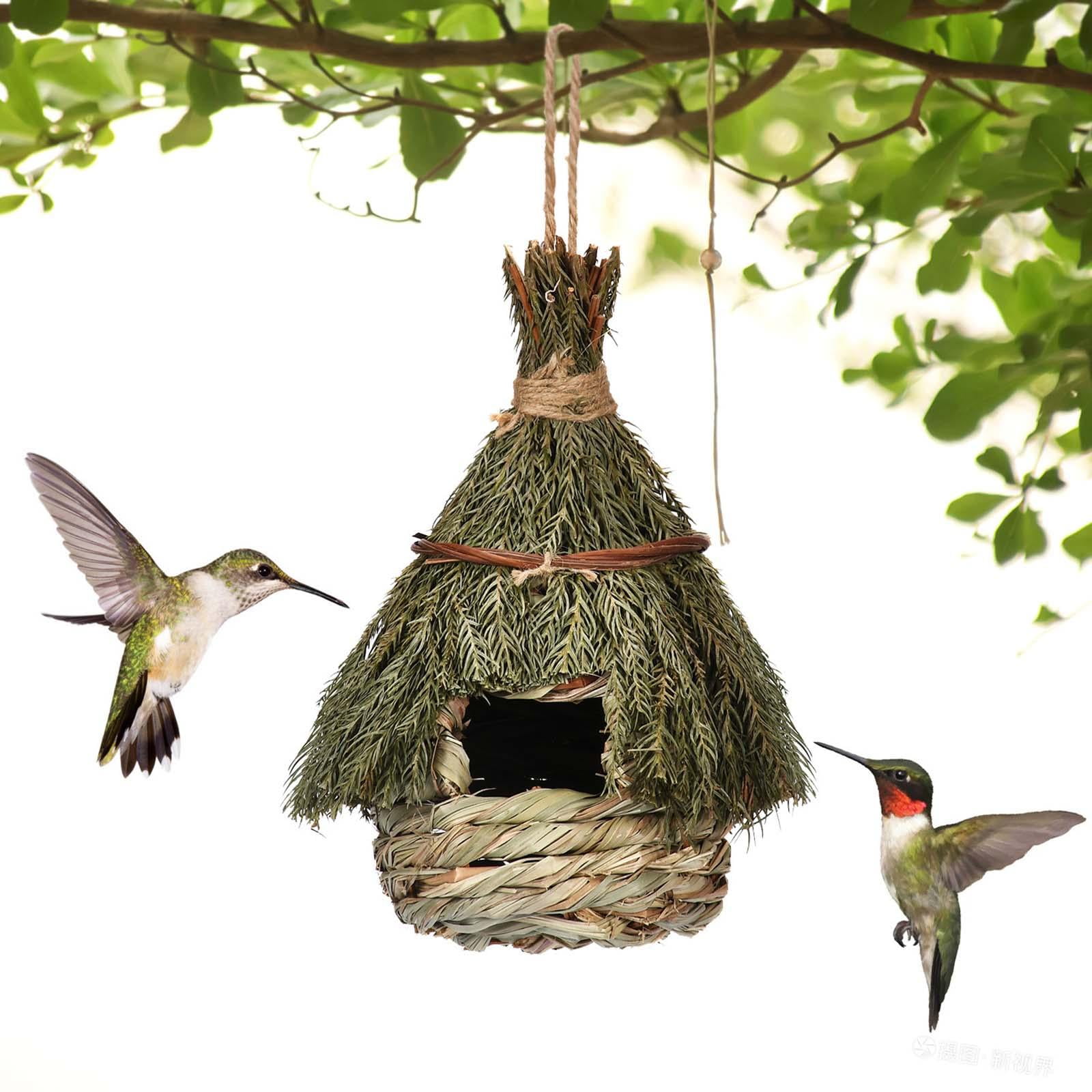 Natural Birds Cage Nest ration Cozy Resting Roosting Pet Bedroom Hut ...