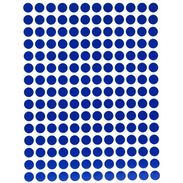 Royal Green Small Sticker Dots ¼” inch 8mm ( 5/16 ) Color Coding Labels ...