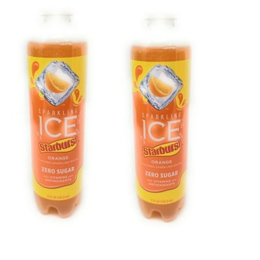 Sparkling Ice Starburst Lemon Flavored Sparkling Water 17oz - 2 bottles - Walmart.com