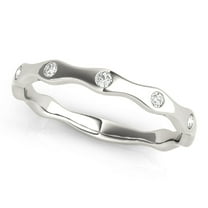KohinoorGems 18K Gold Plated Wavy Diamond Band Ring – Modern Flush-Set ...