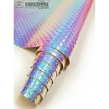 Holographic Mermaid Large Fish Scale Glossy Embossed Vinyl Light Blue ...