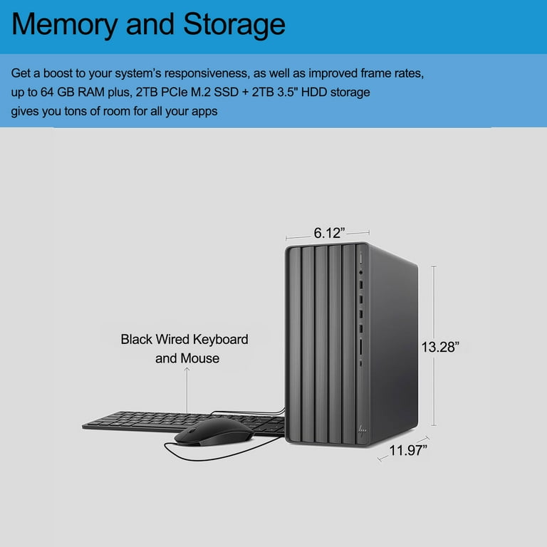 HP Envy TE01 Desktop, Intel i7-13700, 16GB RAM, 1TB SSD, Wi HP Envy TE01 Desktop, Intel i7-13700, 16GB RAM, 1TB SSD, Wi