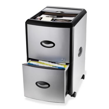 Storex Industries Corporation 61352U01C Two-Drawer Mobile Filing ...