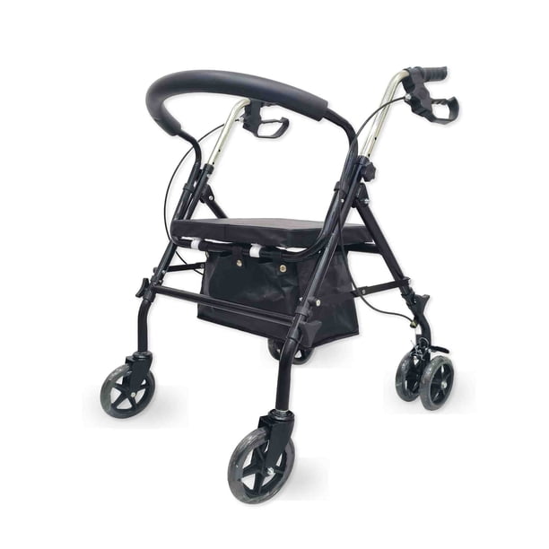 Andadera Ortopédica con Asiento para Adulto 4 Ruedas Medu Lift Negra ...