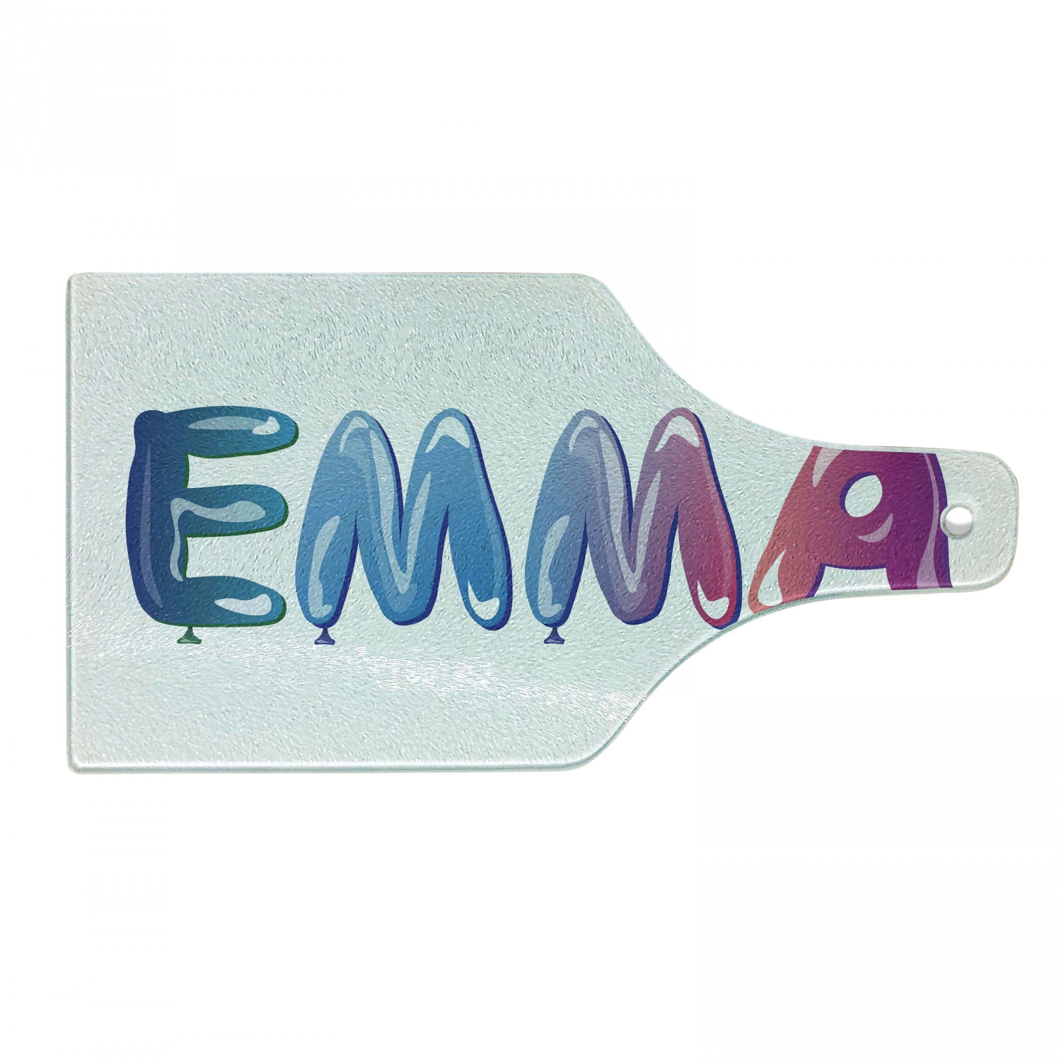 Emma Cutting Board, Feminine Girl Name Design with Ornate Balloons ...