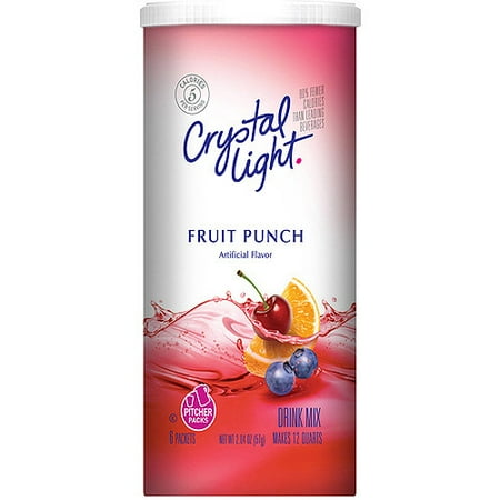 Crystal Light Sugar Free Fruit Punch Drink Mix, 2.04 Oz - Walmart.com