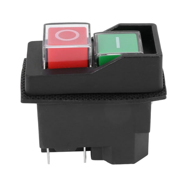 2X Waterproof Electromagnetic Push Button Switch 5 Pins KJD17 220-240V ...